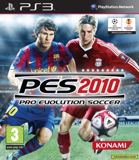 Pro Evolution Soccer 2010 PS3 Front cover