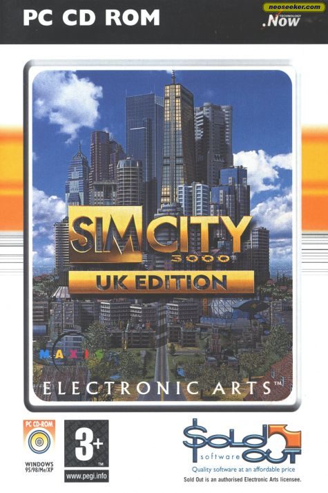 SimCity 3000 PC Front cover