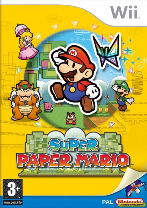 Super Paper Mario Wii Front cover