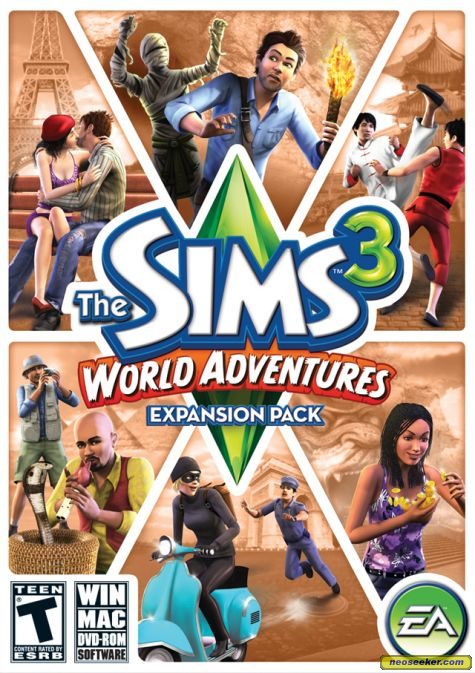 The Sims 3: World Adventures PC Front cover