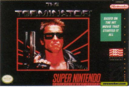 The Terminator SNES Front cover