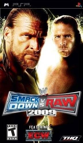 WWE SmackDown vs. RAW 2009 PSP Front cover
