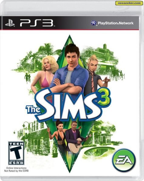 The Sims 3 PS3 Front cover