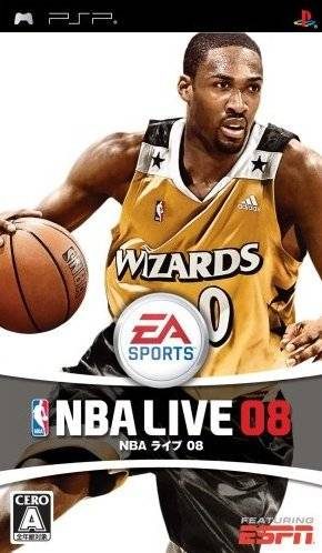 NBA Live 08 PSP Front cover