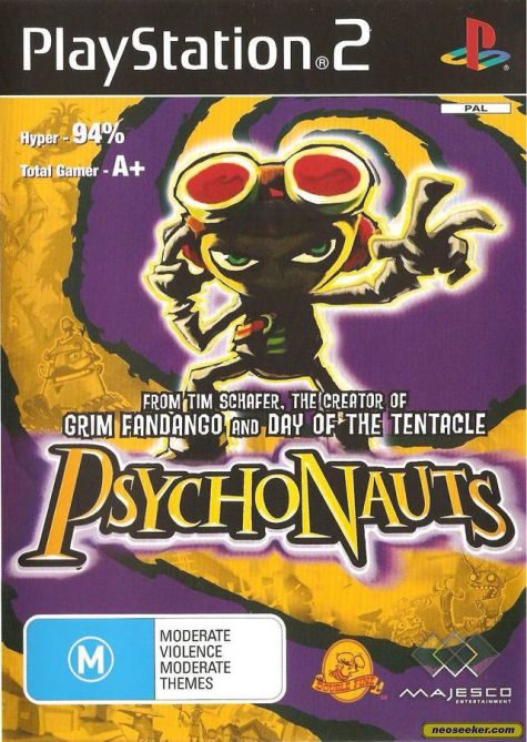 Psychonauts PS2 Front cover