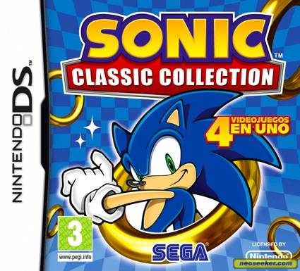 Sonic: Classic Collection DS Front cover