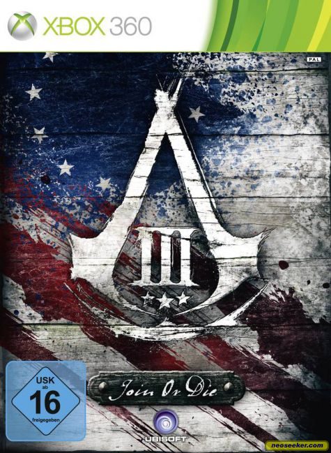 Assassin's Creed III XBOX360 Front cover