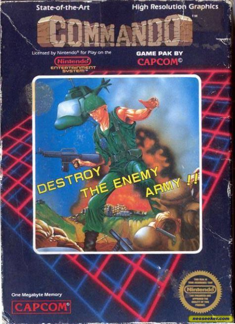 Commando NES Front cover