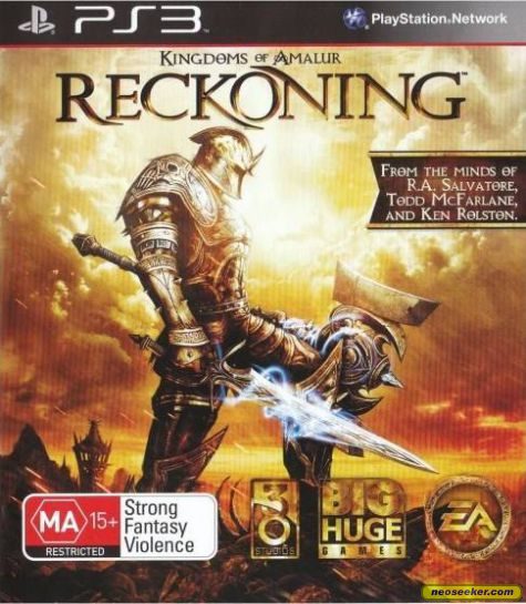 Kingdoms of Amalur: Reckoning PS3 Front cover