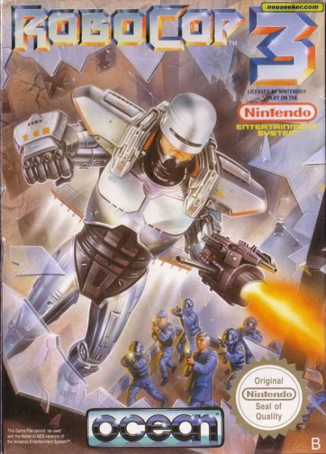 RoboCop 3 NES Front cover