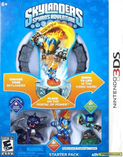 Skylanders: Spyro's Adventure 3DS Front cover