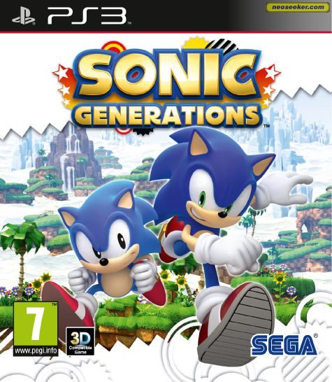 Sonic Generations PS3 Front cover