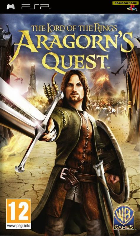 The Lord of the Rings: Aragorn's Quest PSP Front cover