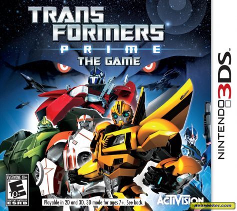 Transformers Prime 3DS Front cover