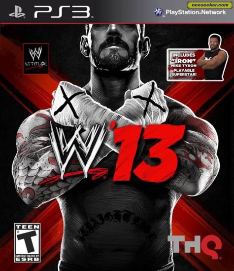 WWE '13 PS3 Front cover