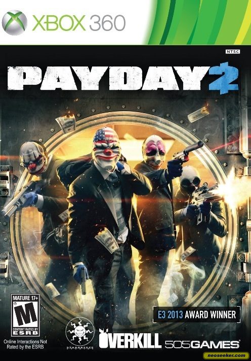 Payday 2 XBOX360 Front cover