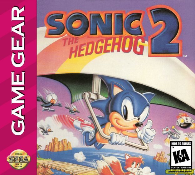 Sonic the Hedgehog 2 GAMEGEAR Front cover