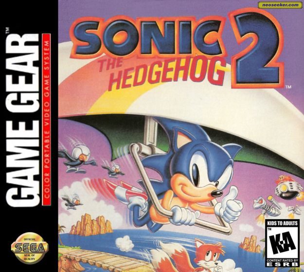 Sonic the Hedgehog 2 GAMEGEAR Front cover