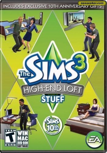 The Sims 3: High-End Loft Stuff PC Front cover