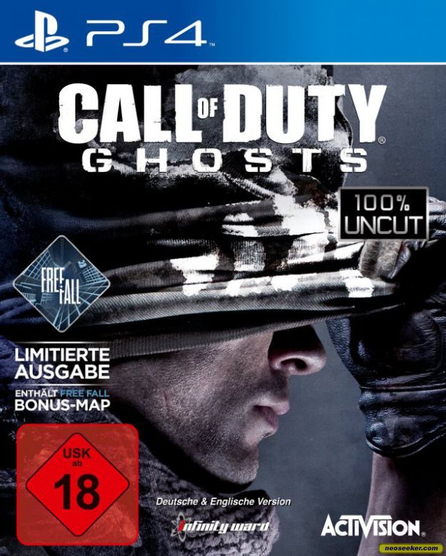 Call of Duty: Ghosts PS4 Front cover