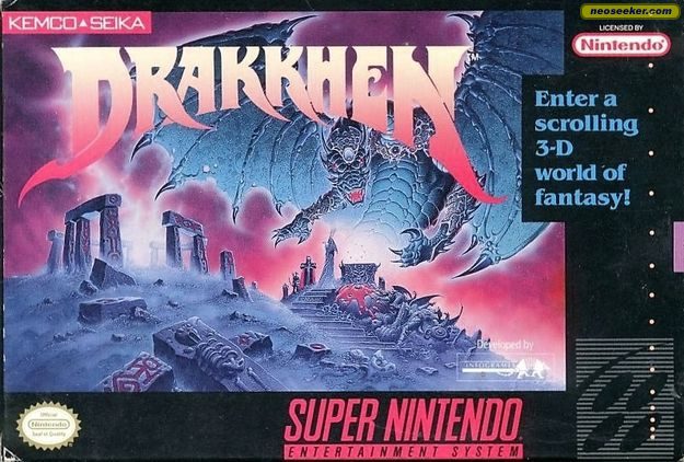 Drakkhen SNES Front cover