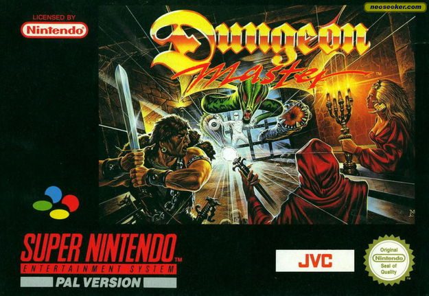 Dungeon Master SNES Front cover