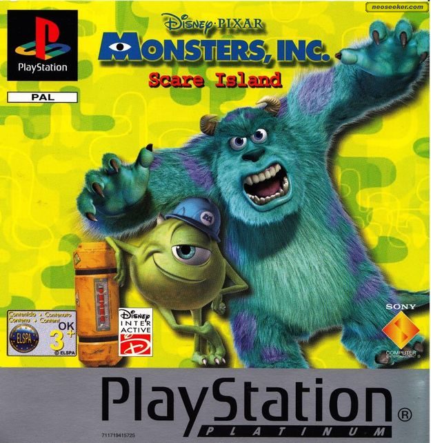 Monsters, Inc. Scream Team PSX Front cover