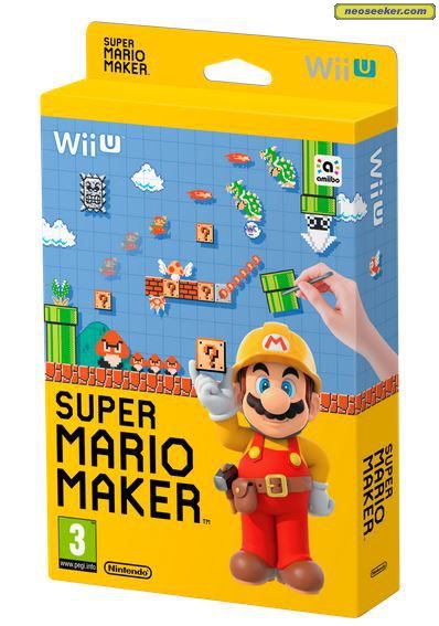 Super Mario Maker wii-u Front cover