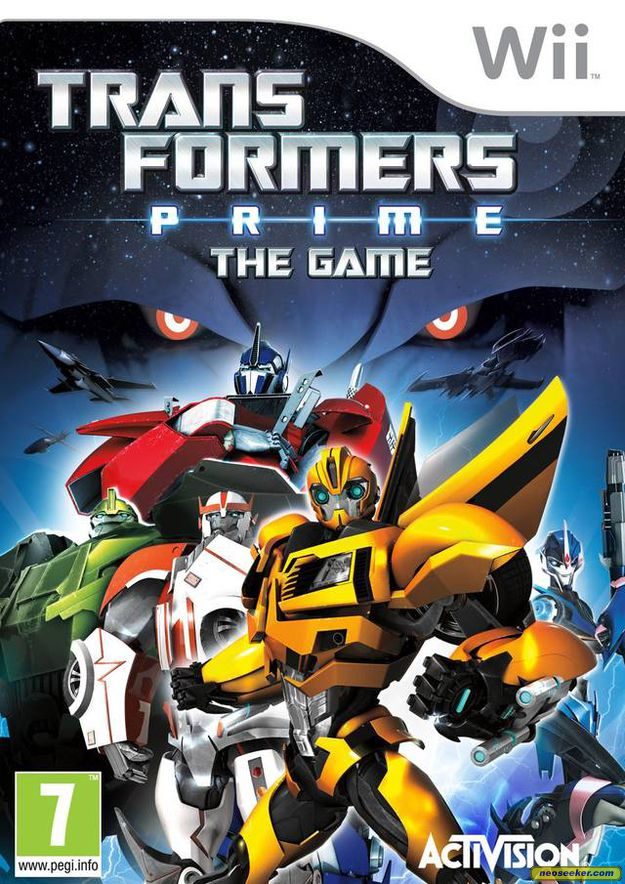 Transformers Prime Wii Front cover