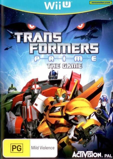 Transformers Prime wii-u Front cover