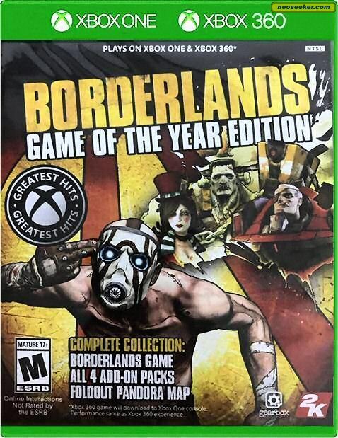 Borderlands XBOX360 Front cover