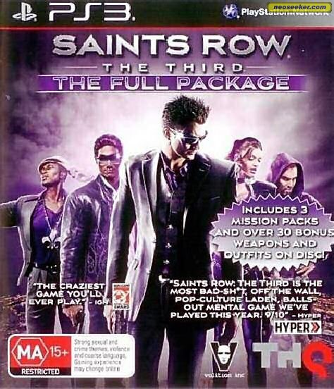 Saints Row: The Third PS3 Front cover