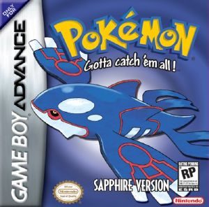 Pokémon Sapphire GBA Front cover