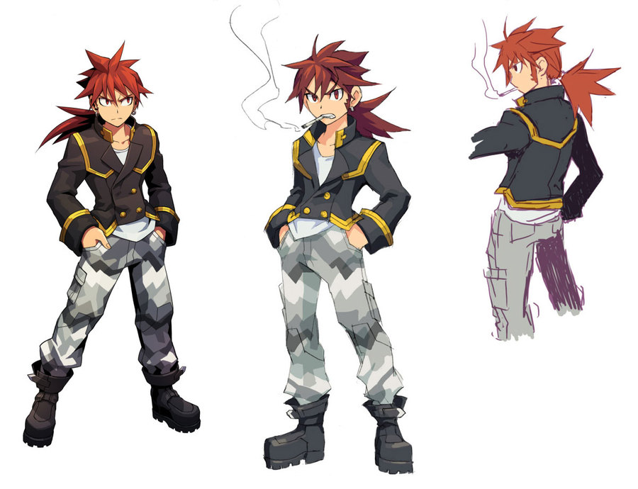 Azure Striker Gunvolt Concept Art