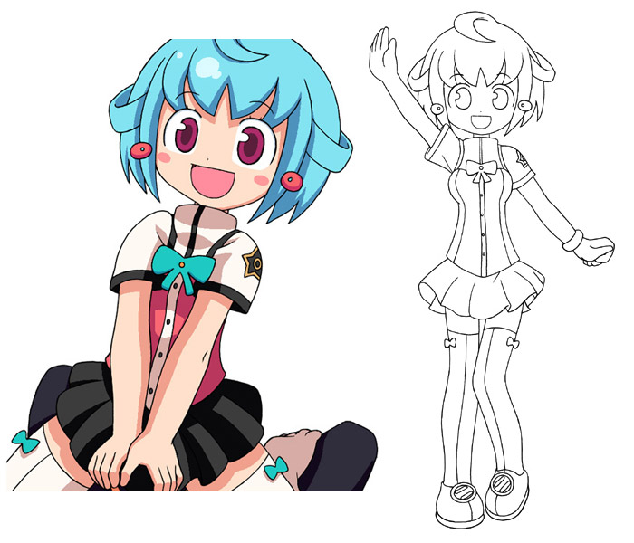 Doki Doki Majo Shinpan! (Import) Concept Art