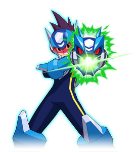 Mega Man Star Force 2: Zerker x Saurian Concept Art