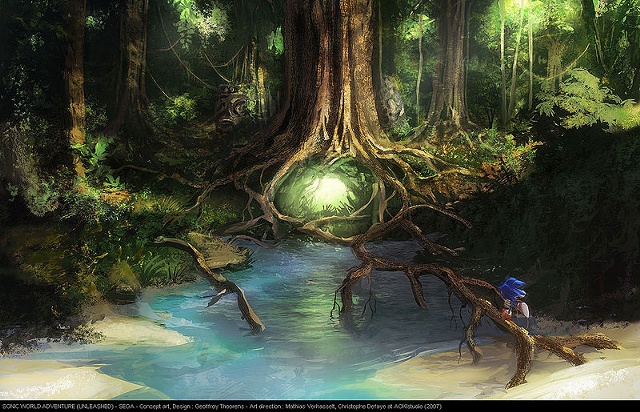 Sonic Level Concept Art