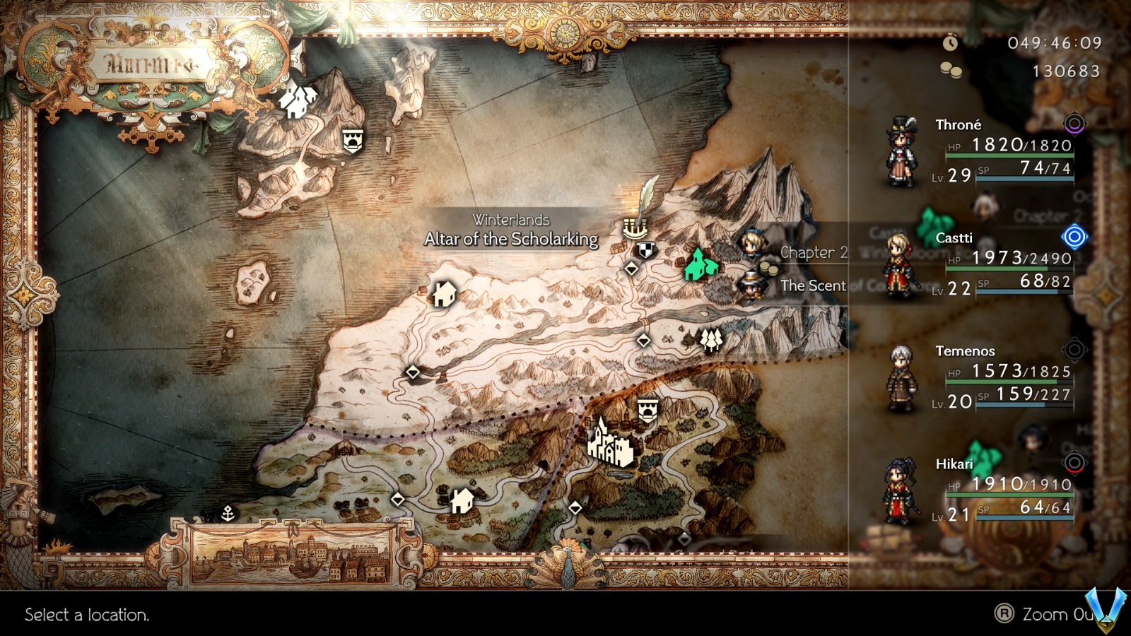 Octopath Traveler II - Scholar Job Location Guide - Neoseeker