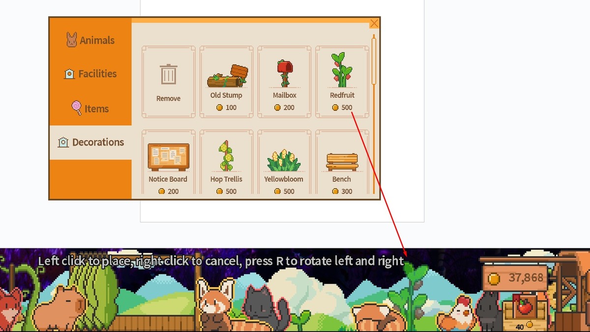Tiny Pastures Decorations Guide - Neoseeker