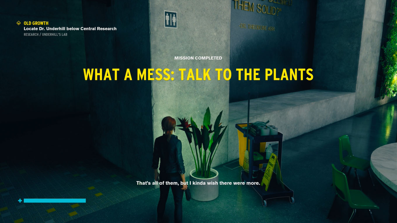 Side Quest: Talk to the Plants - Control Walkthrough - Neoseeker