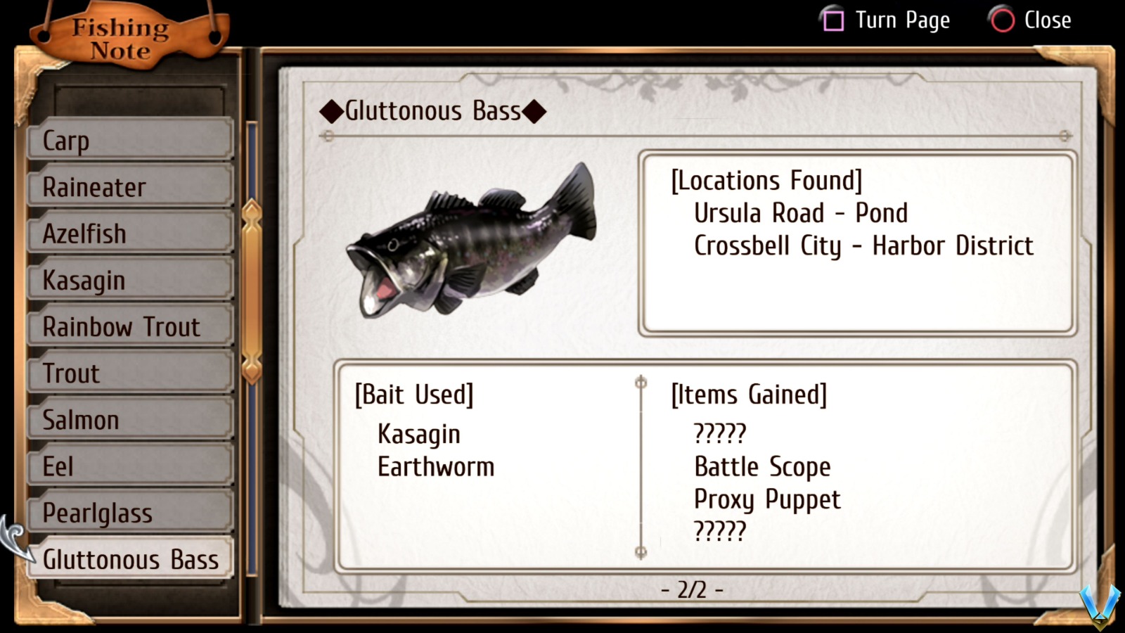 Trails from Zero - Fishing Guide - The Legend of Heroes: Trails from ...