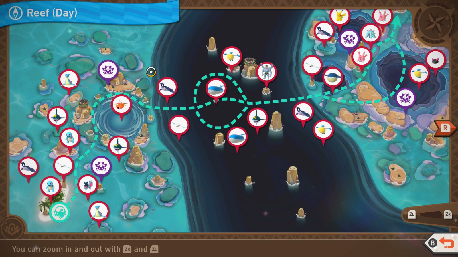 Reef - Day - New Pokémon Snap Walkthrough - Neoseeker