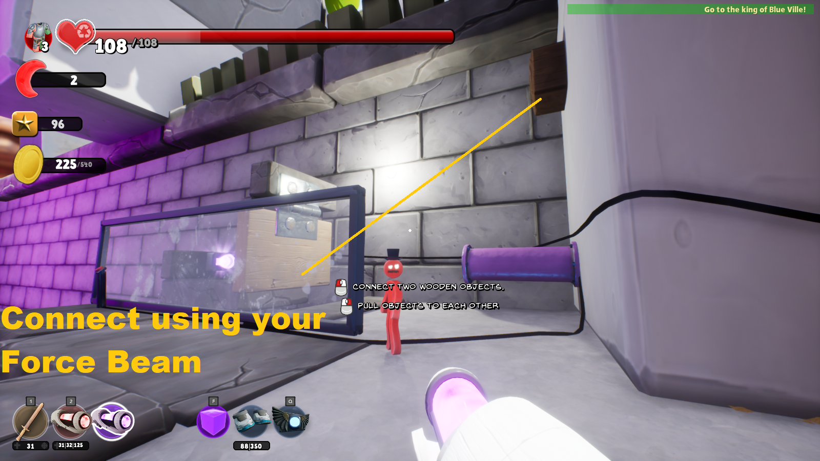 Using the Force Beam - Supraland 100% Walkthrough and Guide - Neoseeker