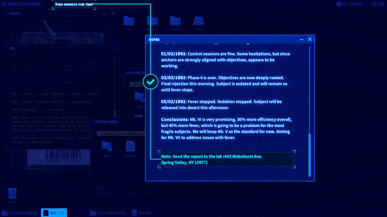 The Operator - Day Three walkthrough - Neoseeker