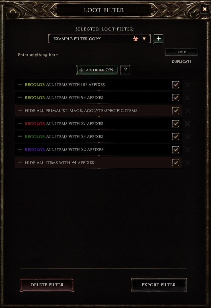 Last Epoch - Loot Filters guide - Neoseeker