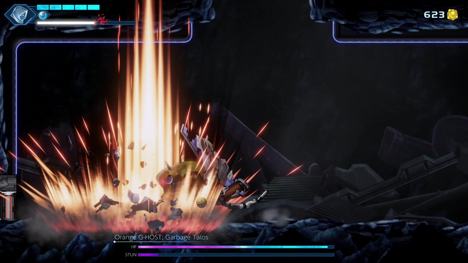 Boss: Orange G-HOST: Garbage Talos - Shadow Labyrinth Walkthrough ...