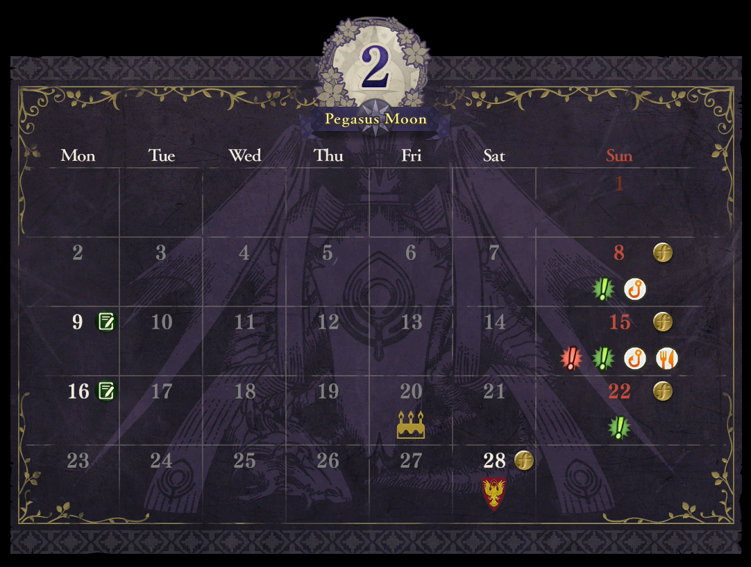 Month 2 - Free Time (Crimson Flower) - Fire Emblem: Three Houses ...