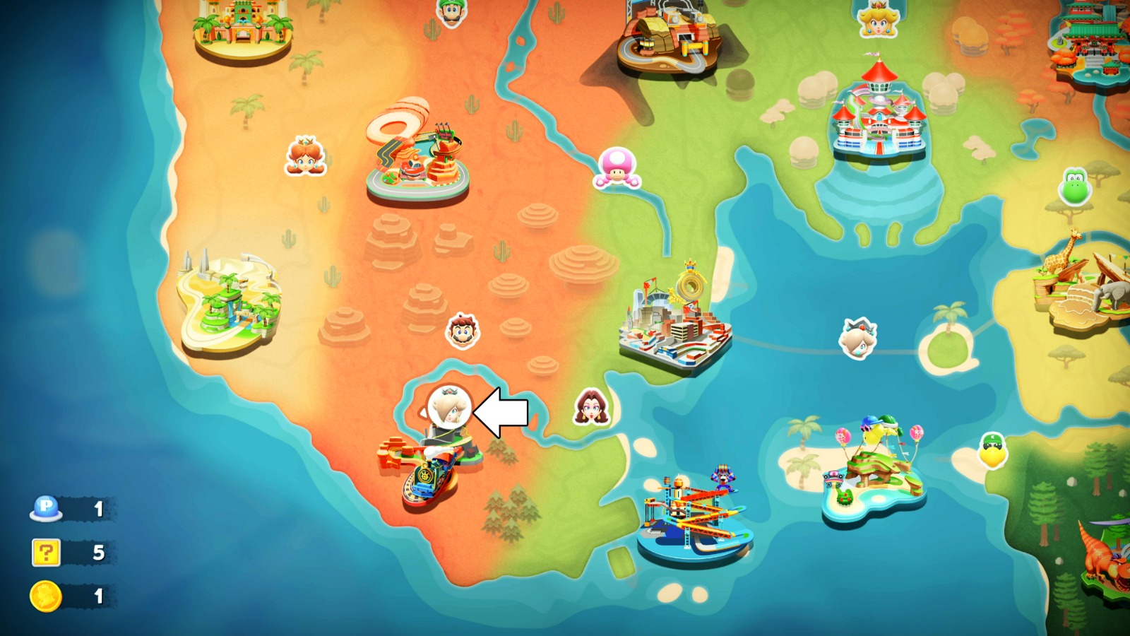 Whistlestop Summit Hidden ? Panels - Mario Kart World Walkthrough ...