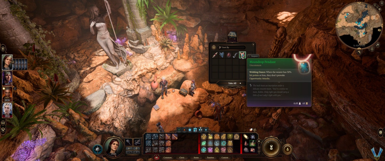 How to open the Guilded Chest of Selune in the Owlbear Cave - Baldur's ...