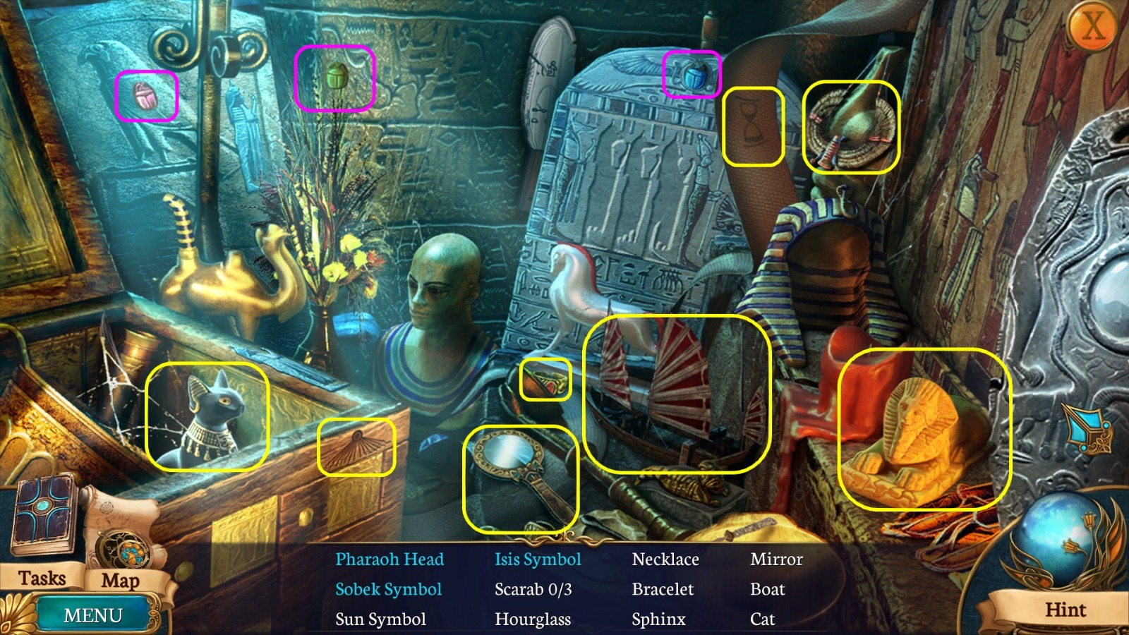 Hidden Objects Scenes (main) - The Secret Order 4: Beyond Time ...